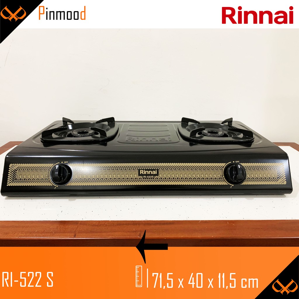 Jual RINNAI KOMPOR GAS RI-522 S 2 TUNGKU | Shopee Indonesia