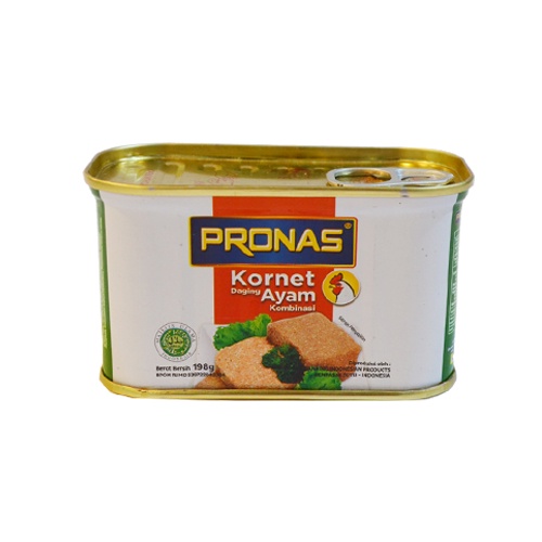 Jual PRONAS KORNET AYAM | CORNET CHICKEN CAN 198 GRAM | Shopee Indonesia