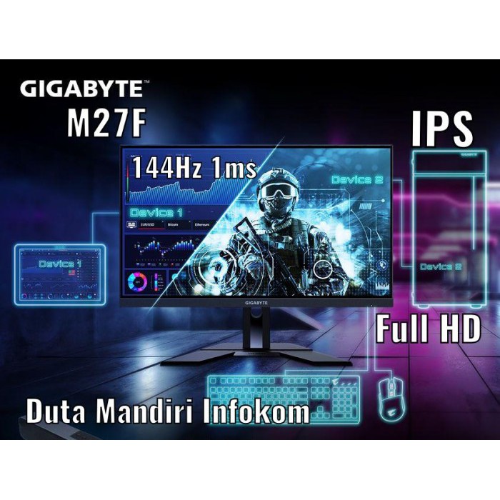 Jual Gigabyte M27F 27 Inch - FHD IPS 144Hz 1ms HDR Hdmi DP - Gaming ...