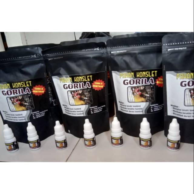 Jual Pakan Konslet Gorila + Vit Penunjang Konslet | Shopee Indonesia