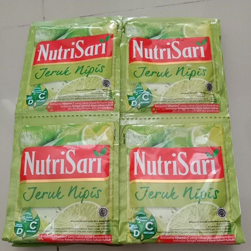 Jual Nutrisari jeruk nipis 1 renceng isi 10 | Shopee Indonesia