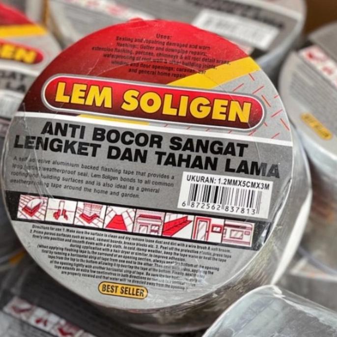 Jual """""] Soligen, Lem Talang, Tambal Atap Genteng, seng, SNI, 5cm x ...