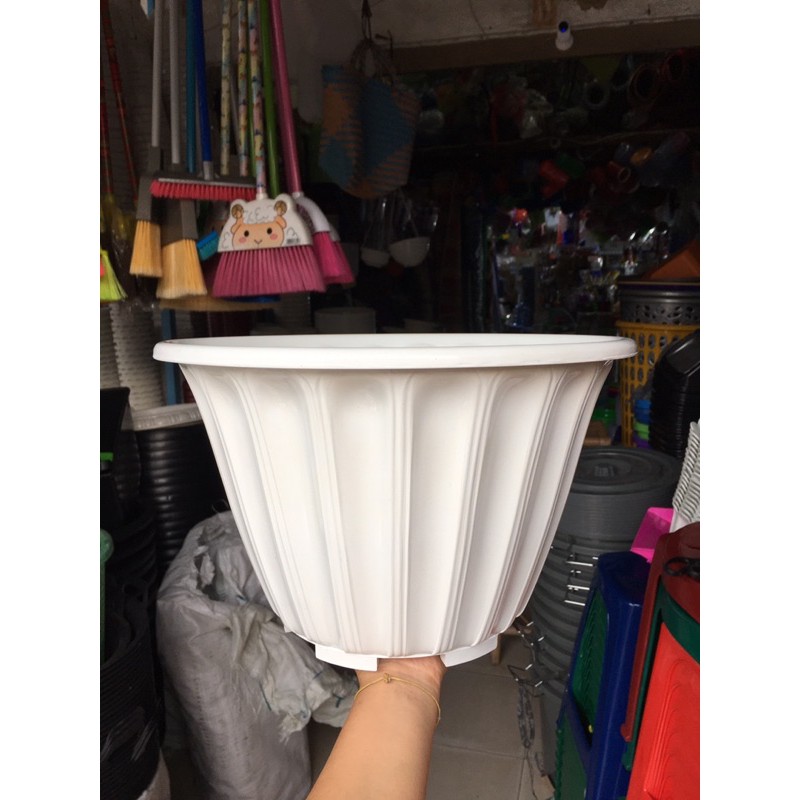 Jual POT BUNGA PUTIH / HITAM Tebal POT bunga putih hitam Sb 805 ...