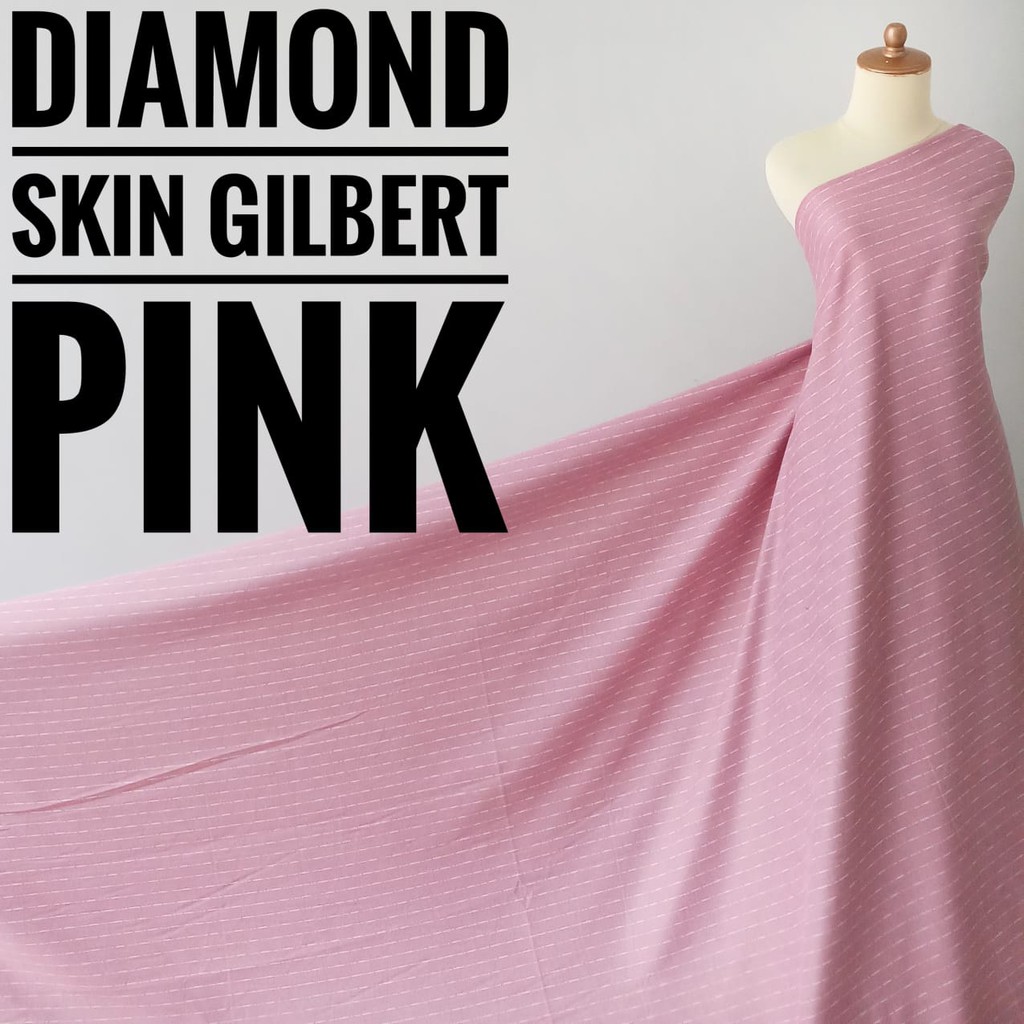 Jual Kain Meteran Diamond Skin Gilbert Pink (0.5M) | Shopee Indonesia