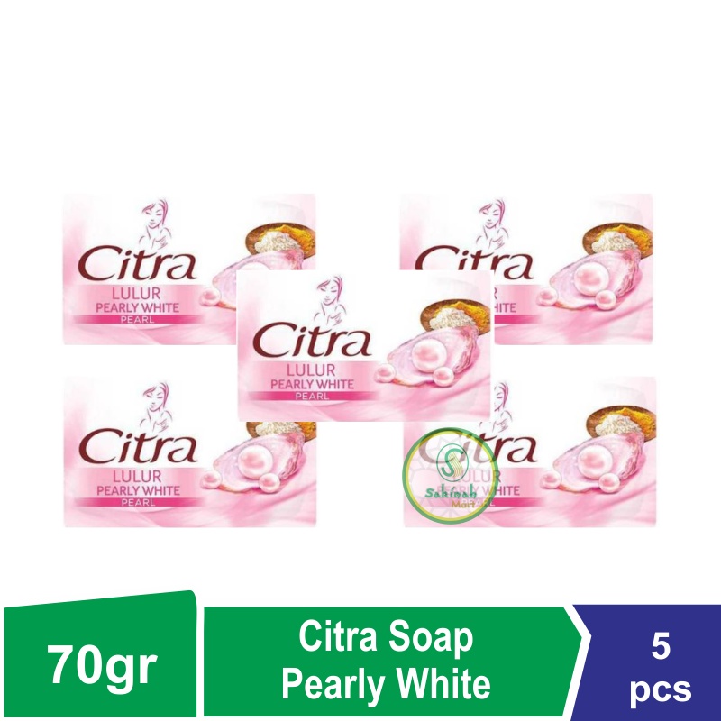 Jual Citra Soap Pearly White 70Gr (Sabun Batang) - (5 Pcs) | Shopee ...