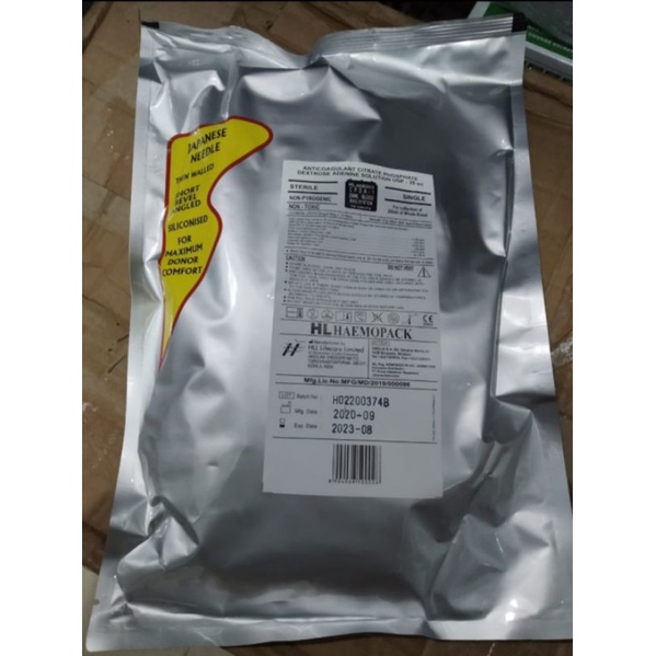Jual KANTONG DARAH/HAEMOPACK/BLOOD BAG TERUMO | Shopee Indonesia