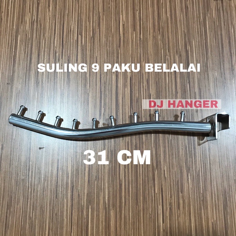 Jual Suling gantungan baju 9 titik belalai/Suling pipa kotak 9 paku ...
