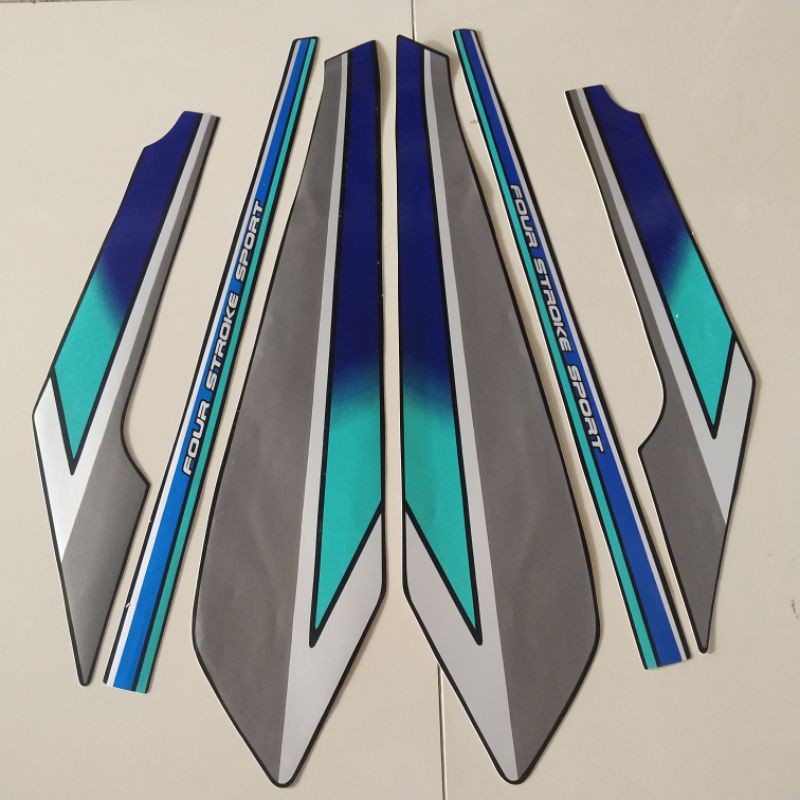 Jual Striping Honda Gl pro Glpro 1992 1993 hitam lis biru list body ...
