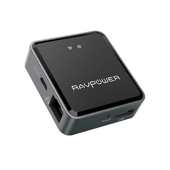 Jual RAVPower Filehub, Wireless Travel Router N300, USB HDD Data ...