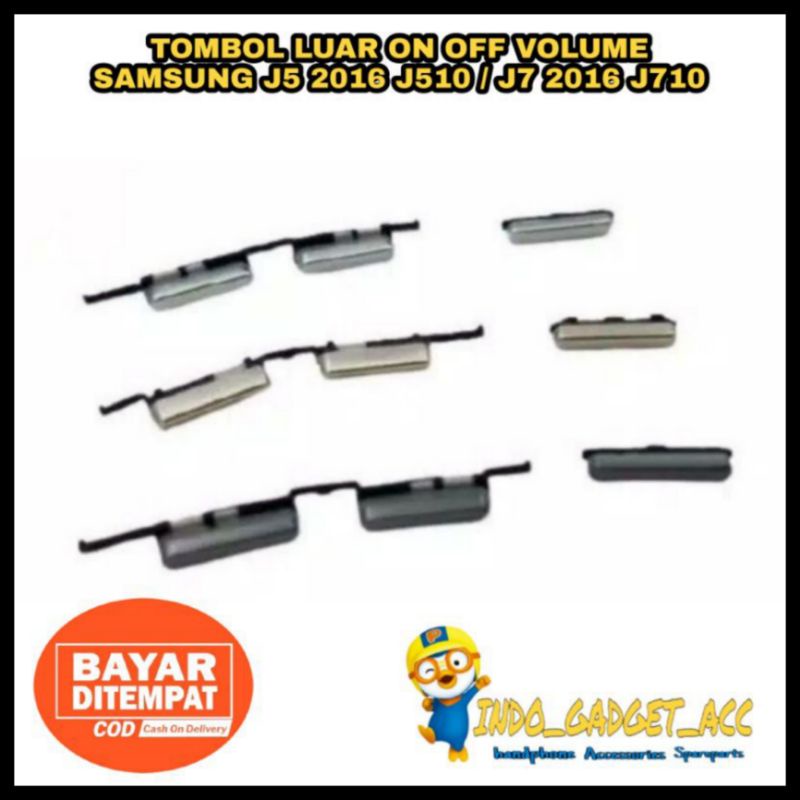 Jual TOMBOL LUAR ON OFF VOLUME SAMSUNG GALAXY J510 J5 2016 J710 J7 2016 | Shopee Indonesia