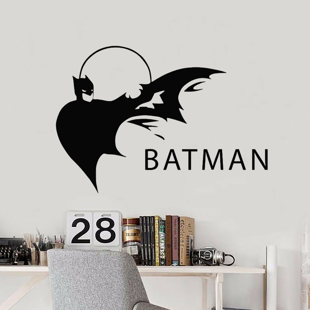 Jual Stiker Dinding Batman Kamar Tidur Aesthetic Custom | Shopee Indonesia