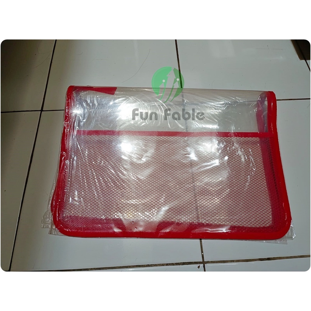 Jual MAP PLASTIK SLETING JARING /MAP ZIPPER SLETING JARING /UKURAN ...