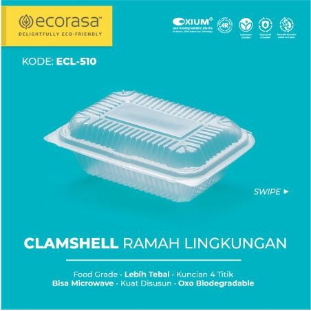 Jual Container Thinwall / Clamshell Ecorasa ECL-510 (Oxium) | Shopee ...