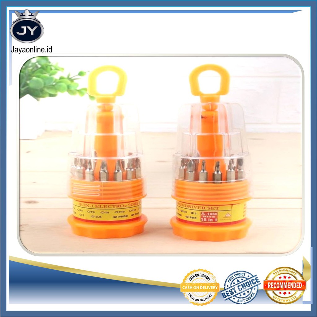 Jual JY OBENG SET TELUR 15IN1 OBENG SERVICE TOOLS KIT MULTIFUNGSI ...