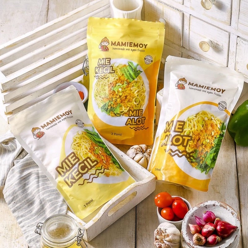 Jual Mie Frozen Mamiemoy - Mie Ayam HALAL | Shopee Indonesia