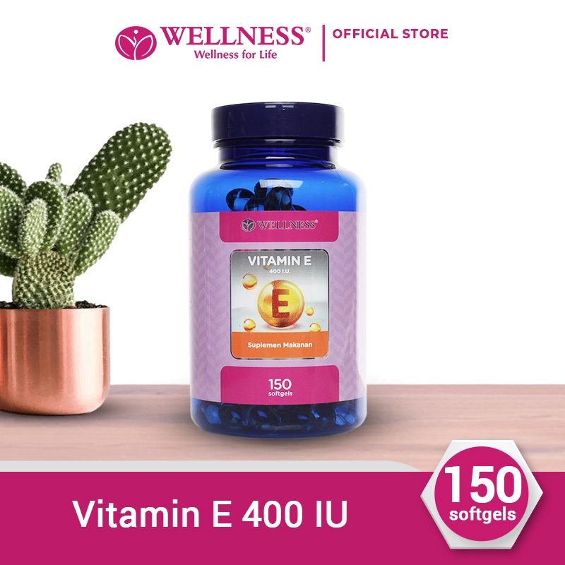 Jual Wellness Natural Vitamin E 400 IU - 150 Softgels | Shopee Indonesia