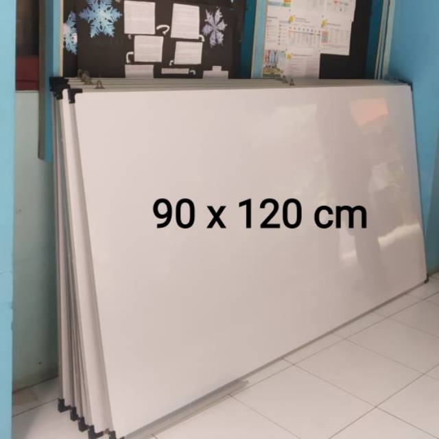 Jual White board 120 x 90 cm papan tulis 90 x 120 cm | Shopee Indonesia