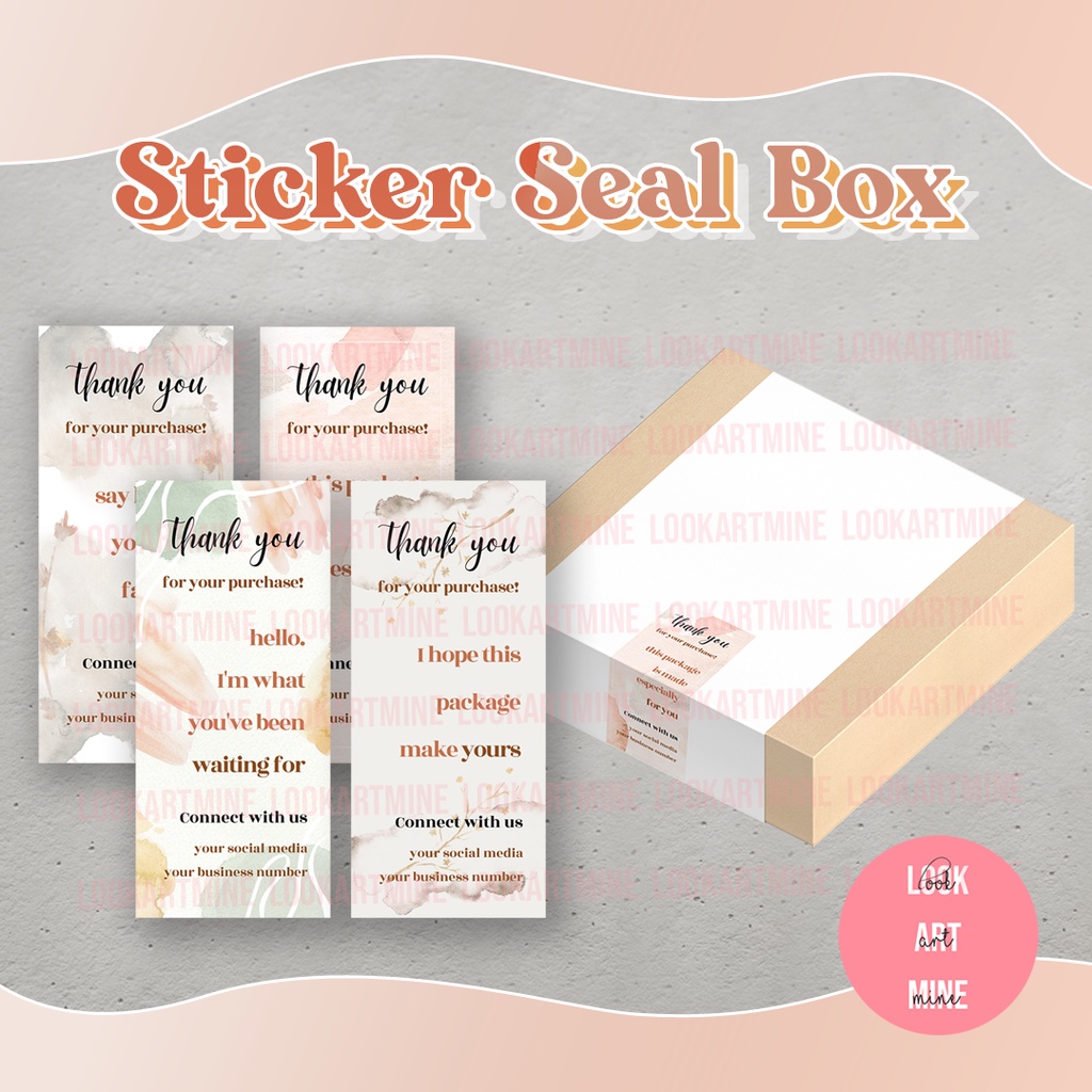 Jual CETAK STIKER SEAL BOX | SEGEL BOX | LABEL PACKAGING | Shopee Indonesia