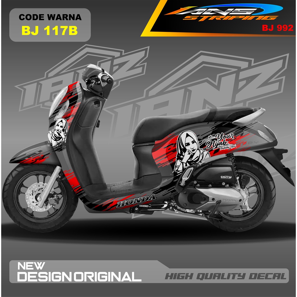Jual DECAL STIKER HONDA SCOOPY FULL BODY / STICKER VARIASI SCOOPY MODEL ...
