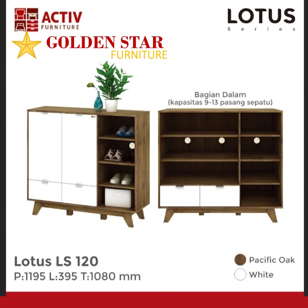 Jual Activ Lemari Sepatu Minimalis / Rak Sepatu / LOTUS LS 120 PACIFIC ...