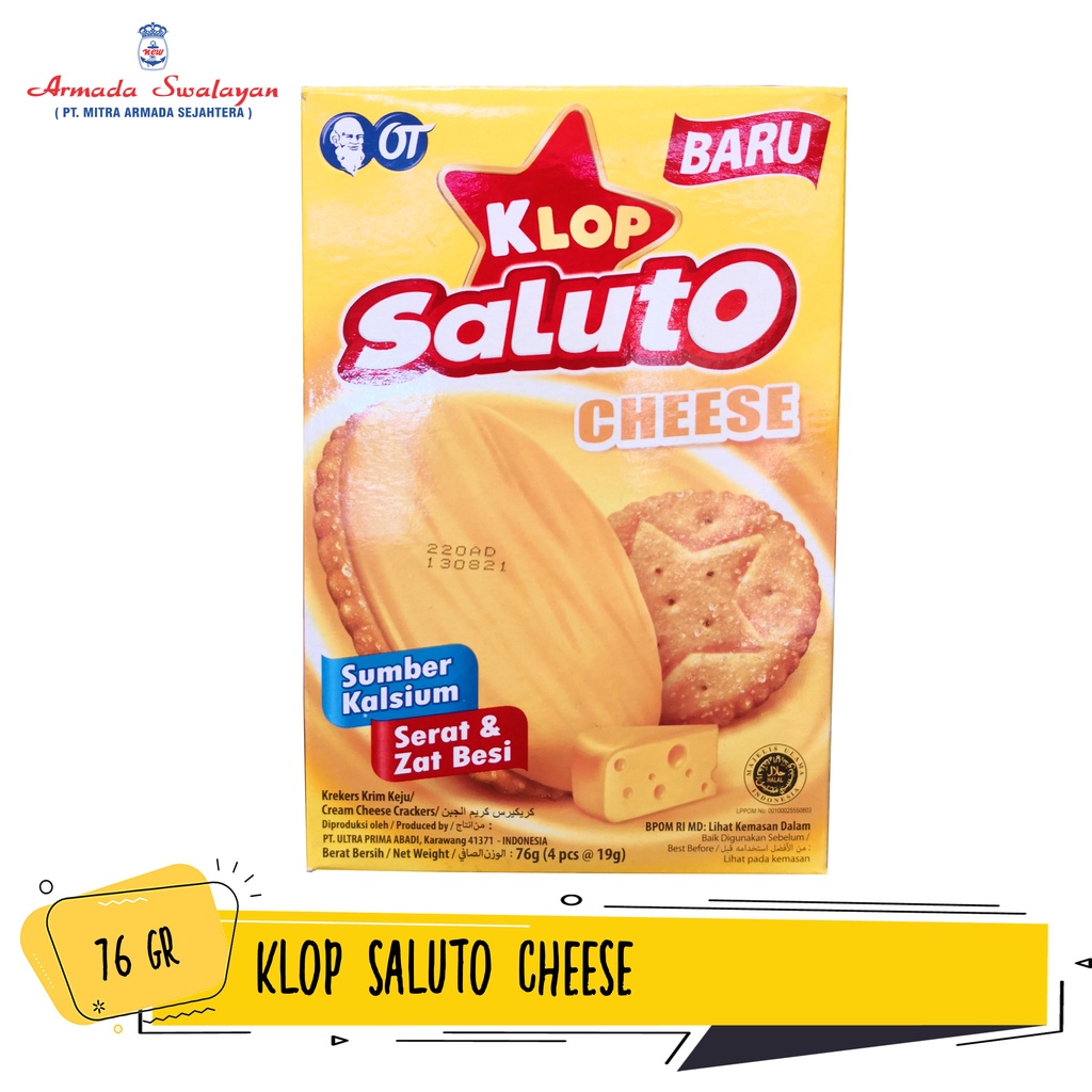 Jual KLOP Saluto Cheese 76g | Shopee Indonesia