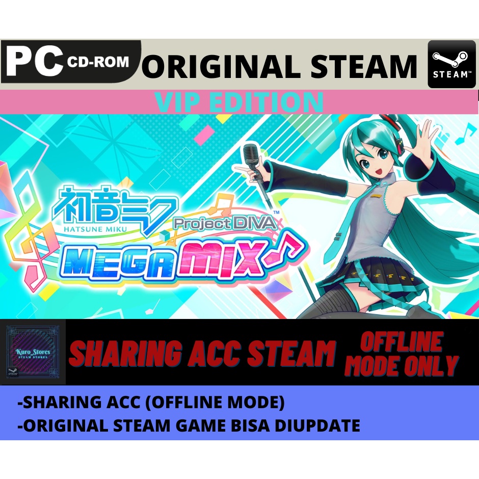 Jual Hatsune Miku Project Diva Mega Mix+ VIP Edition PC Game Sharing ...
