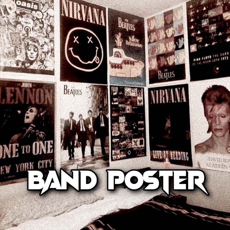 Jual POSTER BAND UKURAN A4 DAN A3 | poster aesthetic wall decor by ...