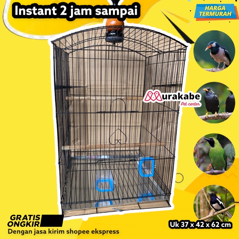 Jual SANGKAR KANDANG KOTAK BESI NO 2 UNTUK BURUNG JALAK , KACER , CUCAK ...