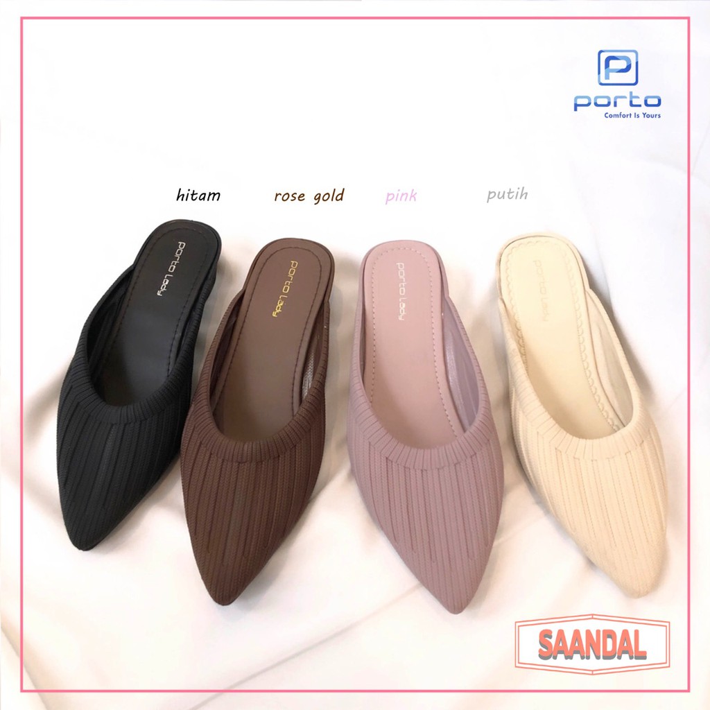 Jual Sepatu Wedges Selop Porto DTA Model Korea Jelly (BISA SATUAN ...