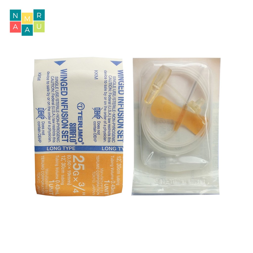 Jual Wing Needle Terumo 23 G 25 G 27 G Winged Infusion Set Kupu Kupu ...