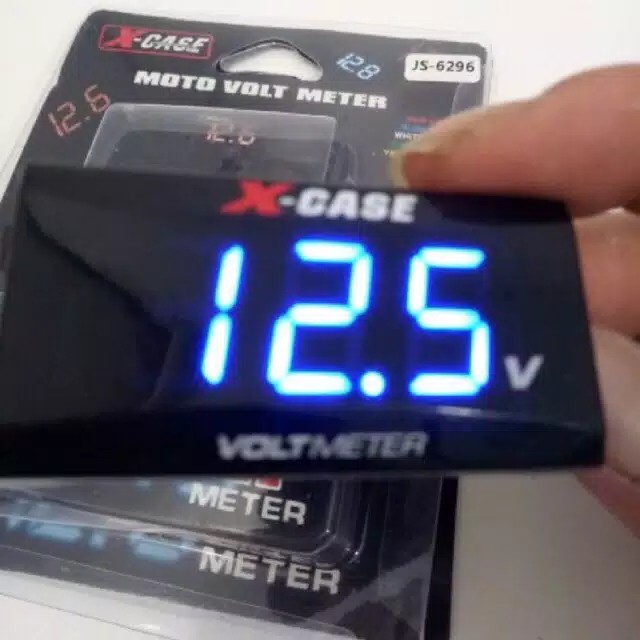 Jual Voltmeter Aki Volt meter Aki Motor Pengukur suhu aki motor Digital | Shopee Indonesia