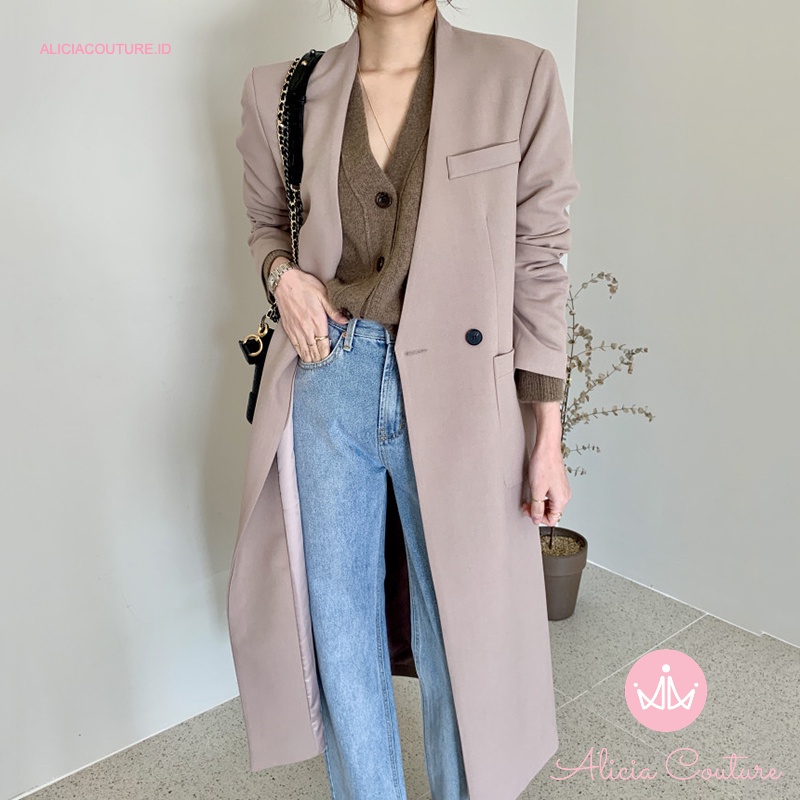 Jual Alicia Couture - Hyeri Korean Long Coat - Ready Stock Collection ...