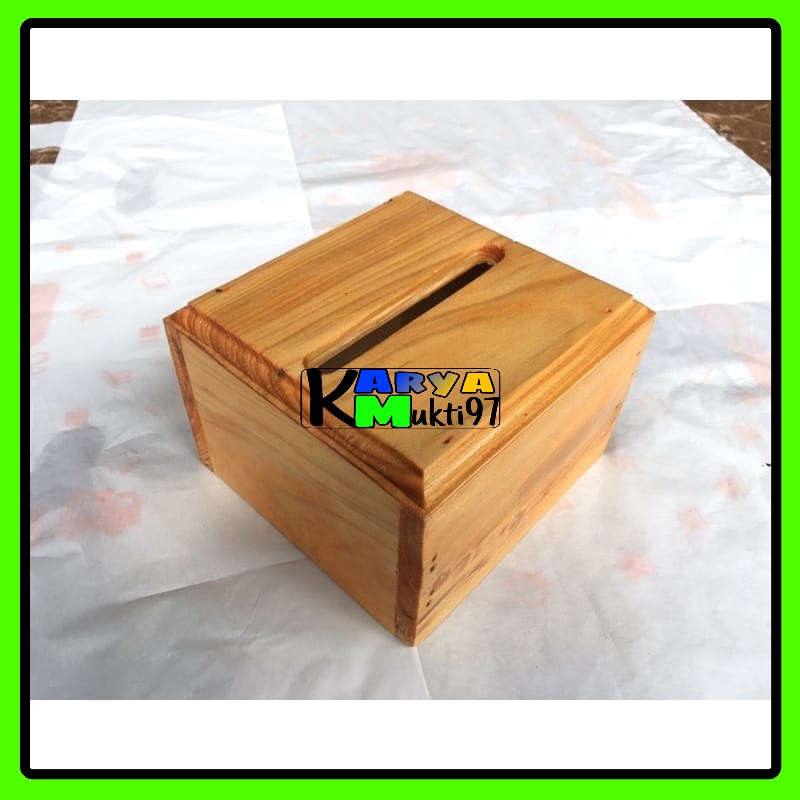 Jual KOTAK TISU SMALL/ TEMPAT TISU KAYU KECIL / BOX TISSUE / KOTAK TISU ...