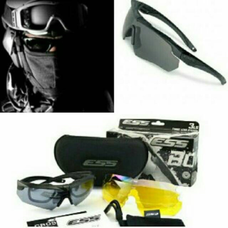 Jual Kaca mata Tactical Outdoor Ess Crosbow/Kaca mata Sepeda Goes ...