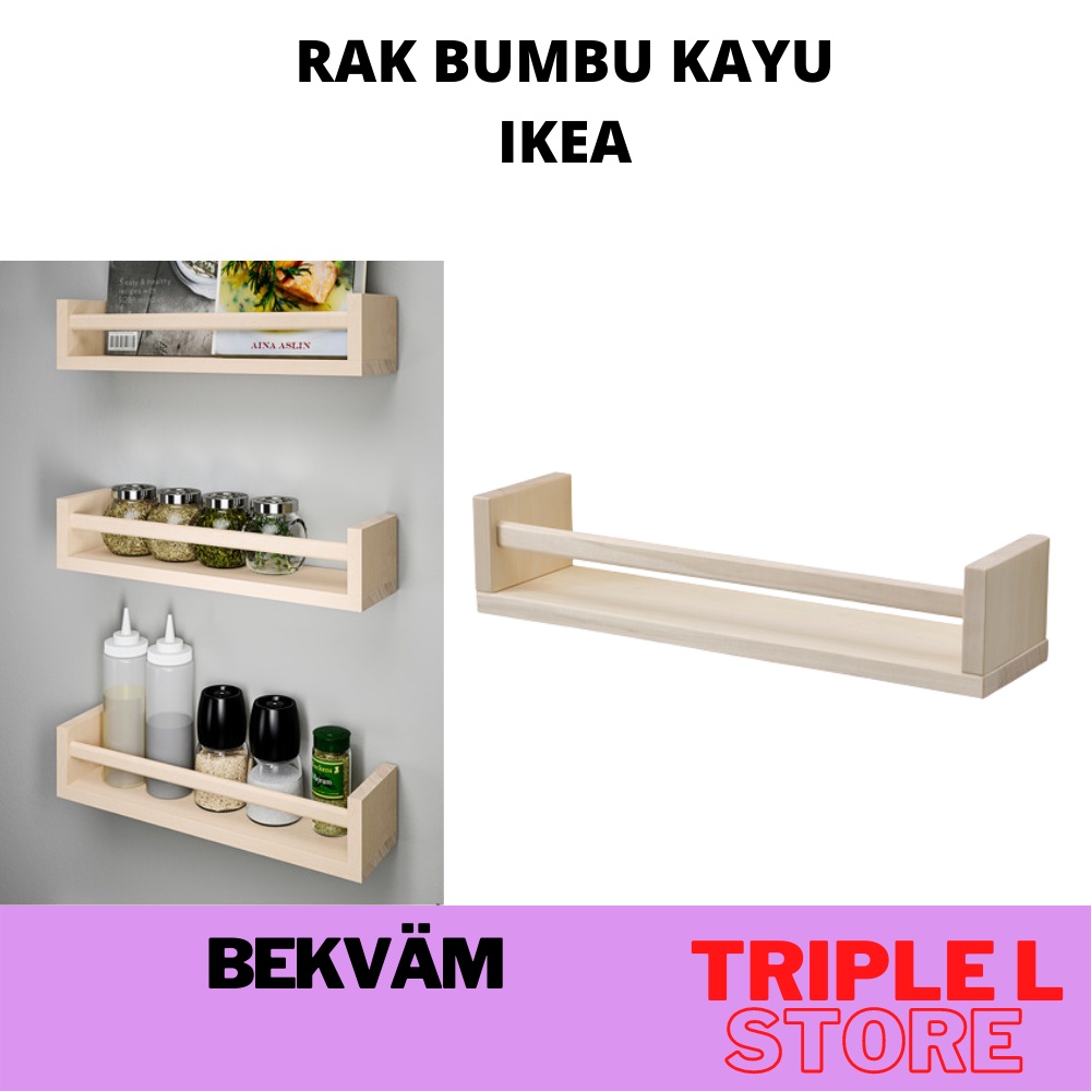 Jual Rak Kayu Dinding Rak Bumbu Dapur Hiasan Dekorasi BKVM | Shopee ...