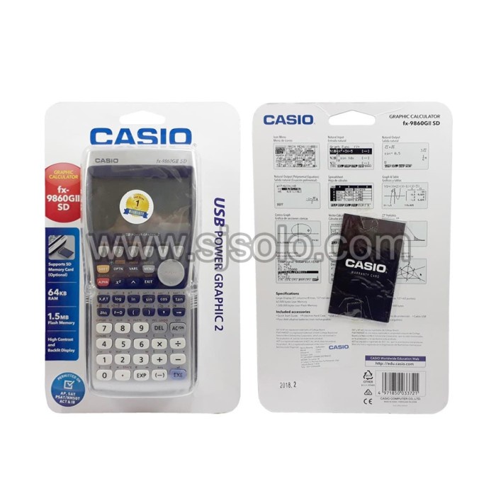 Jual Calculator Kalkulator Casio FX-9860 GII FX-9860GII Scientific ...