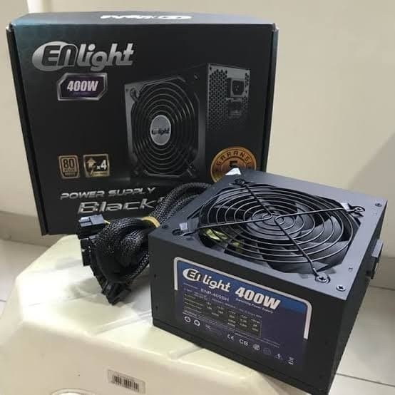 Jual PSU Enlight 400 Watt Black Silver | Shopee Indonesia