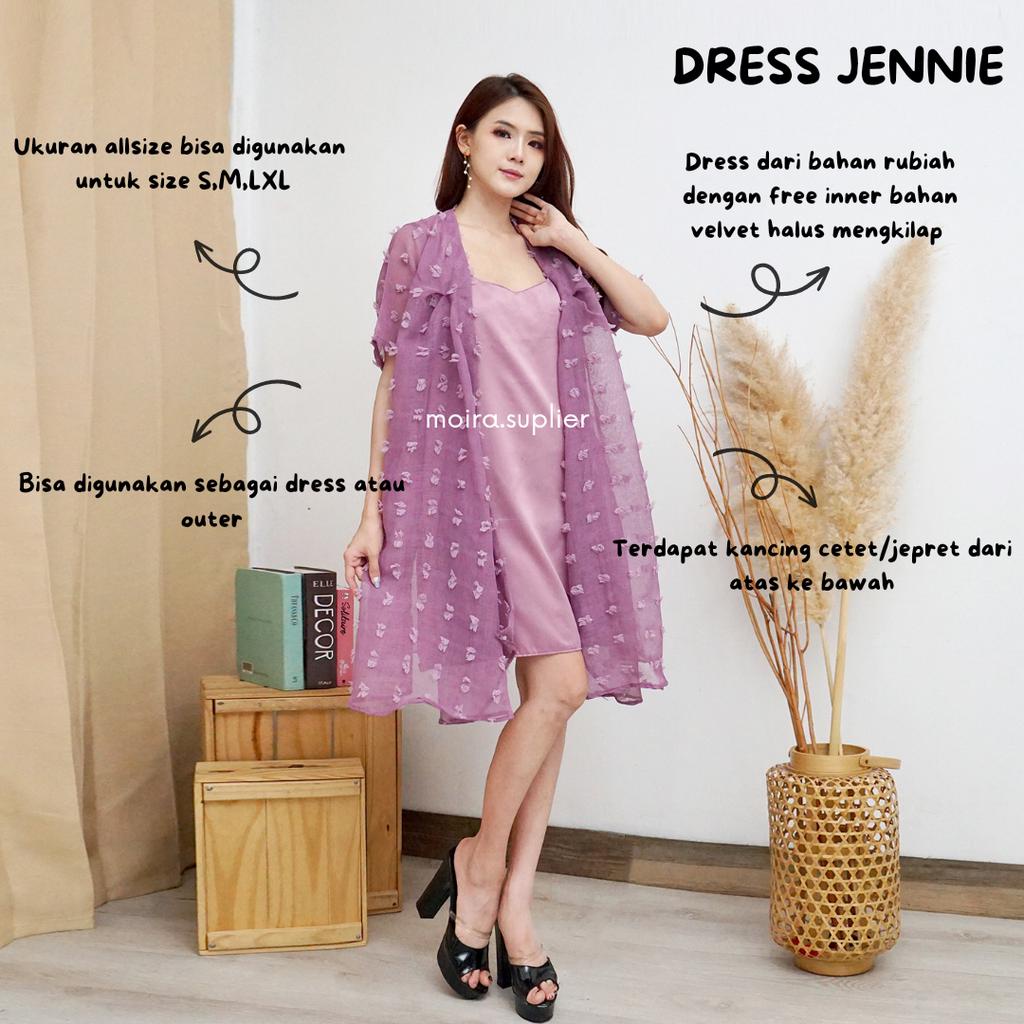 Jual DRESS JENNIE RUBIAH SET INNER DAN OUTER SET BAJU KONDANGAN ...