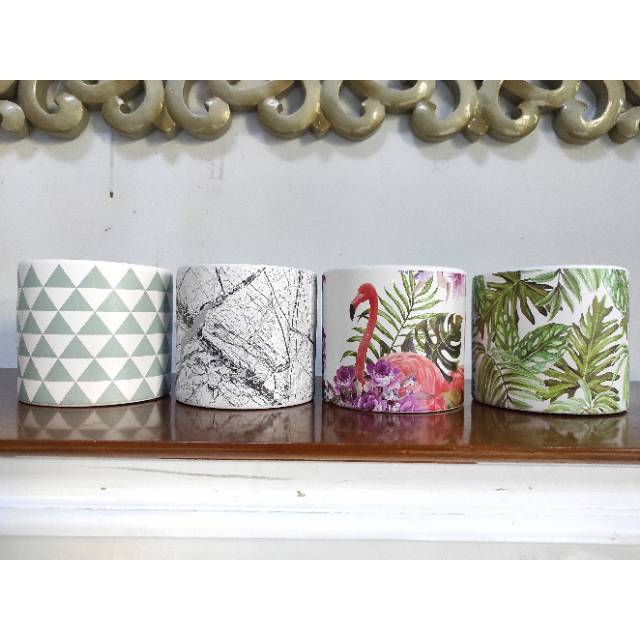 Jual Pot Motif Minimalis / Pot Tanaman / Pot Bunga | Shopee Indonesia