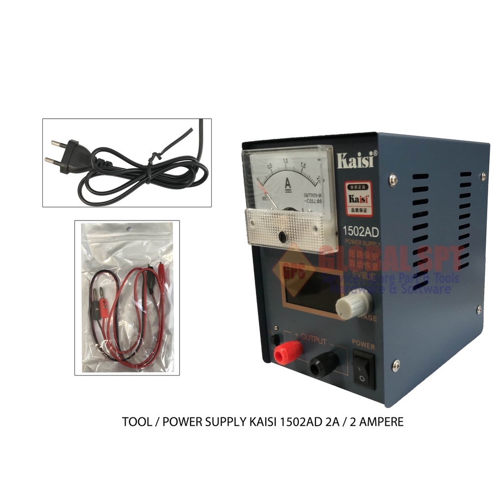 Jual TOOLS / TOOL POWER SUPPLY KAISI 1502AD 2A / 2 AMPERE | Shopee Indonesia