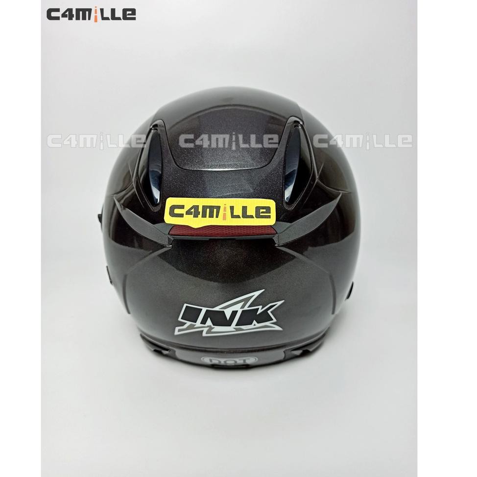 Jual HELM INK METRO SOLID GUN METAL DOUBLE VISOR HALF FACE (KODE 9149 ...