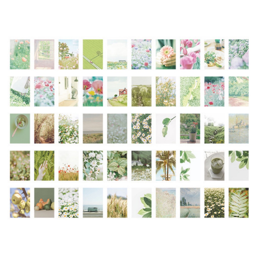 Jual Stiker Aesthetic Motif Pemandangan - Sticker Motif Isi 50 Lembar ...