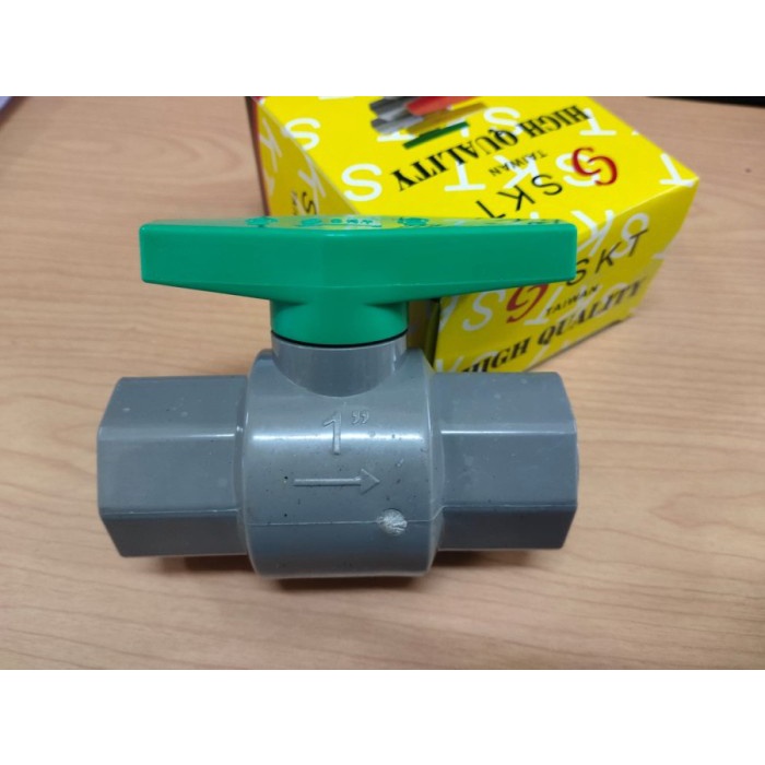 Jual CHY Gem - Balvalep BallValep Ball Valve PVCBV 1" SKT Polos Stop Kran Plastik PVC | Shopee ...