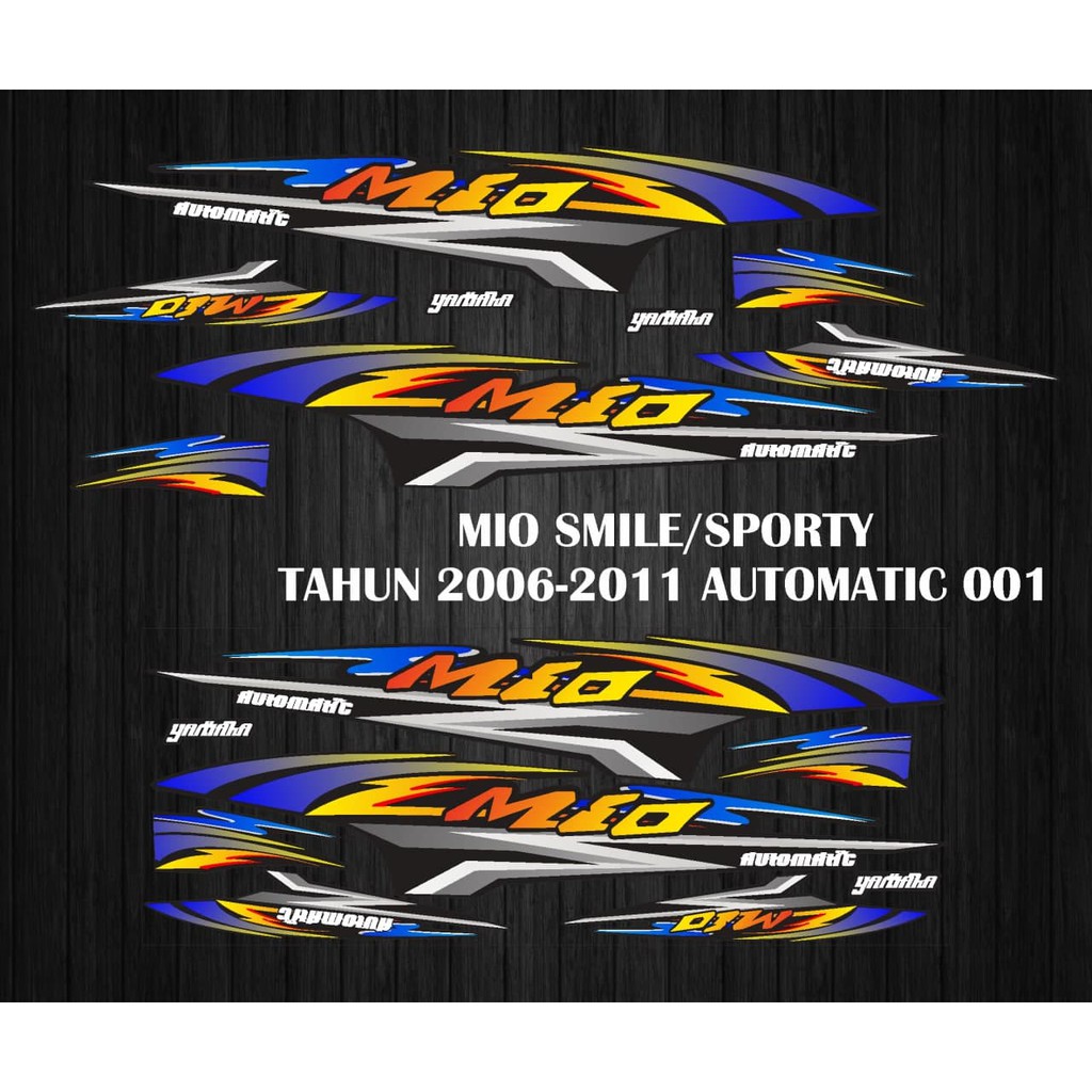 Jual STIKER STRIPING DECAL MIO SPORTY/ MIO SMILE TAHUN 2006-2011 ...