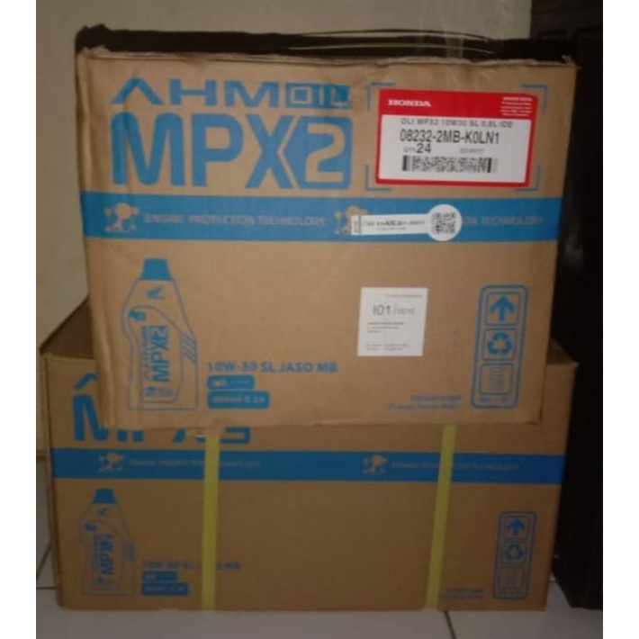 Jual AHM OIL MPX2 10W-30 SL JASO MB (1 dus isi 24x800ml) | Shopee Indonesia