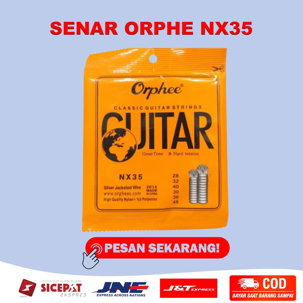 Jual Senar Gitar Nilon Nylon Classic Orphee NX35 | Shopee Indonesia