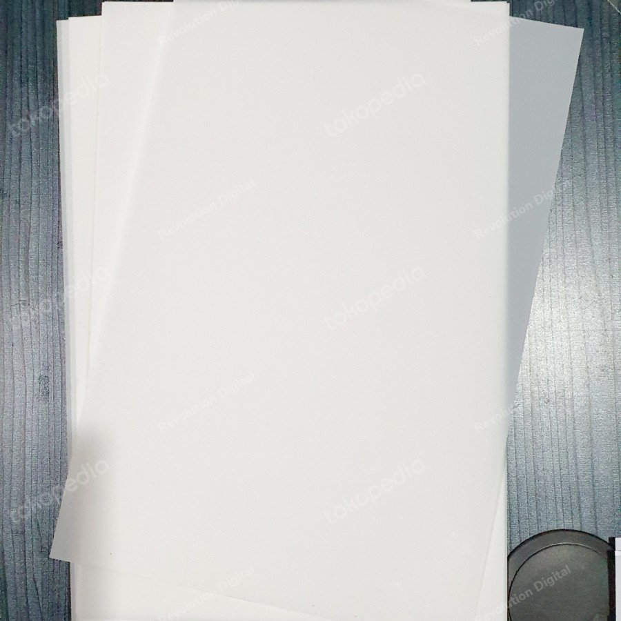 Jual BAHAN PVC ID Overlay 0.15mm INKJET Overlay Print Id Card Layer 50 ...