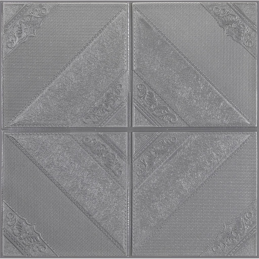 Jual Wallfoam 3D Embossed / Wallpaper dinding 3D Motif BATIK ABU-ABU ...