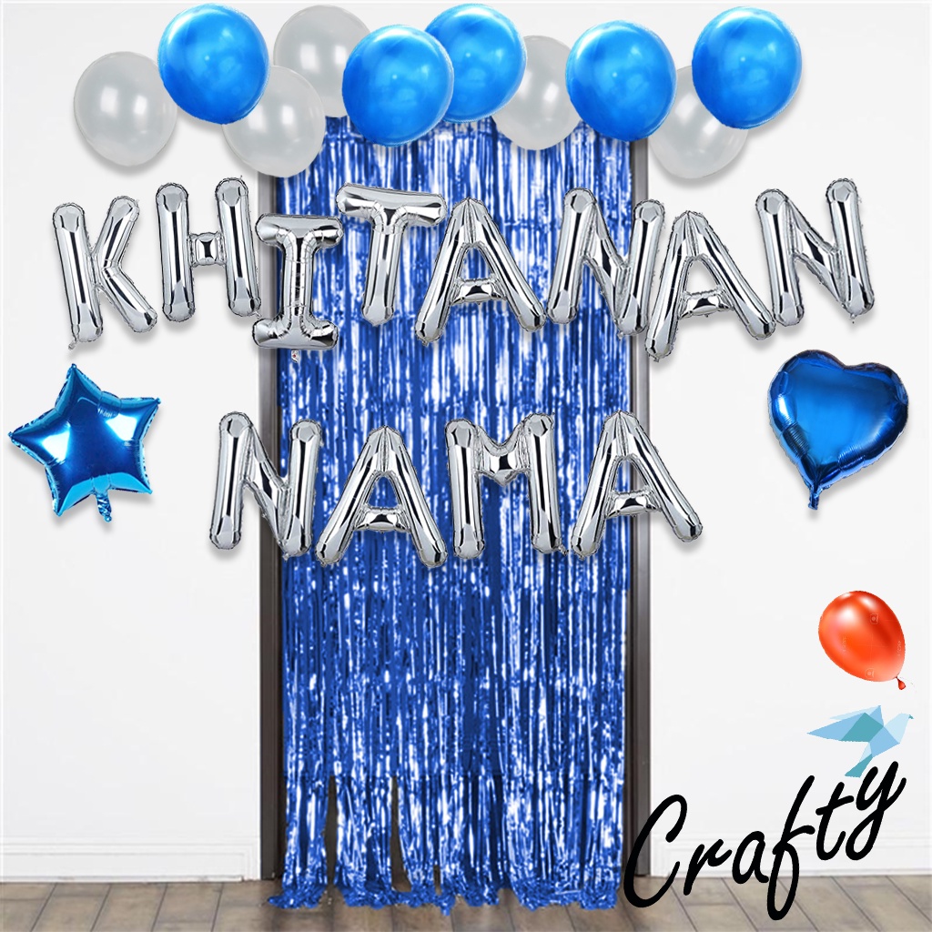 Jual [PAKET] Dekorasi Balon Warna Warni SIMPLE KHITANAN CURTAIN ...