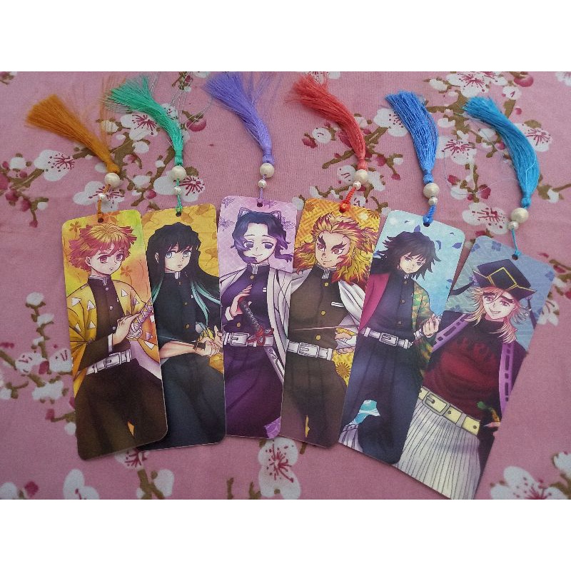 Jual Anime Bookmark Kimetsu no Yaiba/Demon Slayer Art Print fan merch ...